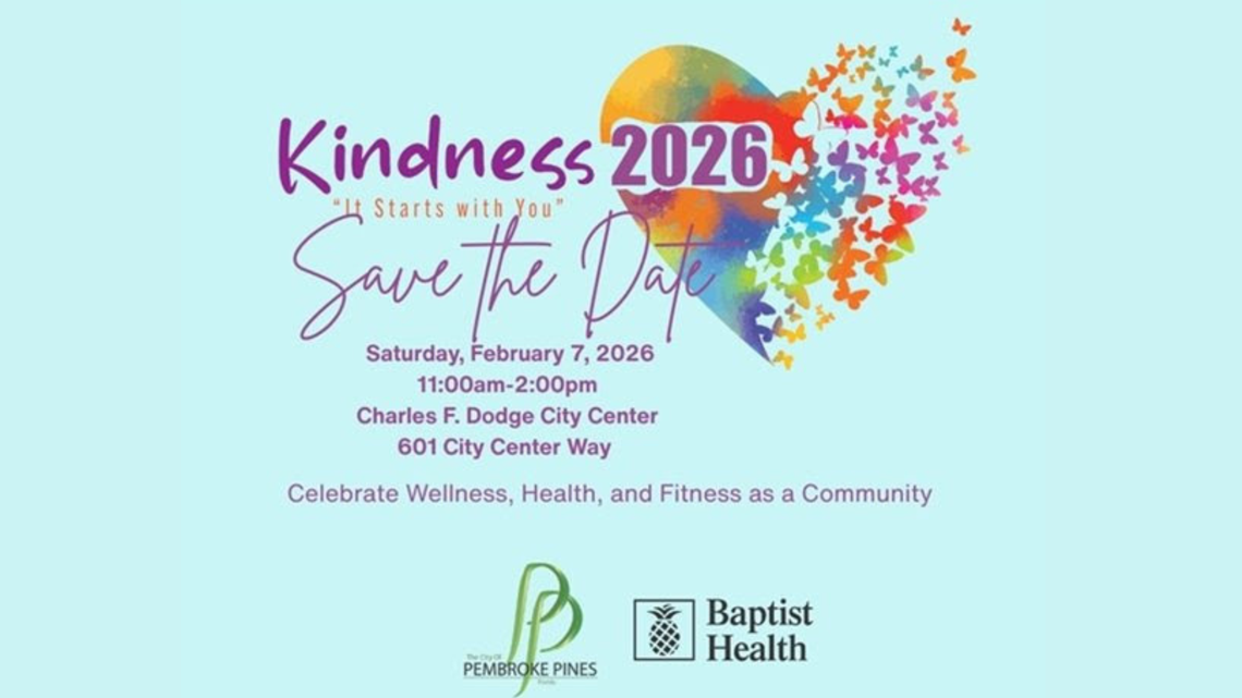 Free family-friendly Kindness 2026 event in Pembroke Pines | Pembroke ...